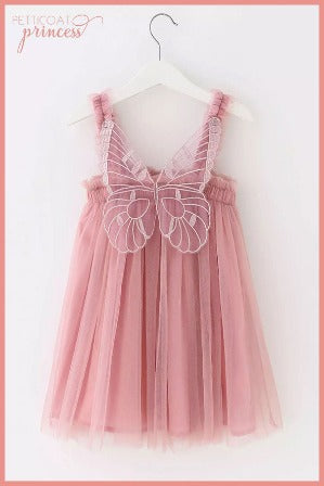 Dusty pink butterfly dress – Petticoat Princess